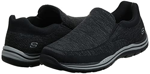 Skechers USA Men's Expected Gomel Slip-on Loafer,Black,10 2W US