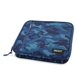 PackIt Freezable Classic Lunch Box, Blue Camo