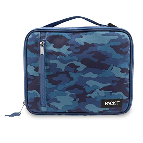 PackIt Freezable Classic Lunch Box, Blue Camo