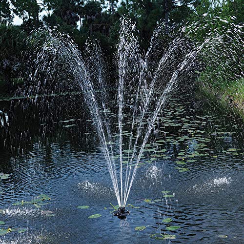 OASE 45383 1/4 Hp Floating Fountain with Lights, one Size, Black