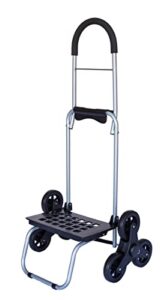 dbest products stair climber trolley dolly personal dolly, black handtruck hardware garden utility cart