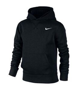 826433-010 nike men black pull-over hoodie (large)