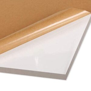 clear acrylic plexiglass sheet - 1/4" thick cast - 12" x 24"