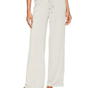 Natori womens Feathers Knit Long Sleeve Pj Pajama Set, Light Heather Grey, X-Small US