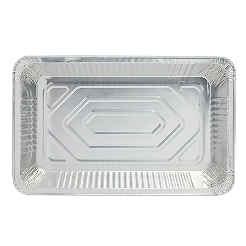 Juvale 15 Pack Aluminum Foil Pans 21 x 13, Full Size Trays for Steam Table, Food, Grills, Baking, BBQ