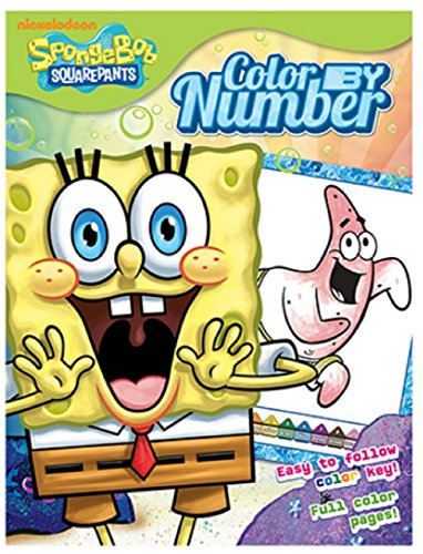 Spongebob Squarepants Color by Number 20pg Color By Number Coloring Book