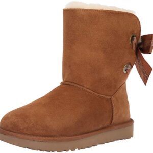 UGG baby girls Jesse Bow Ii Boot, Chestnut, 4-5 Toddler US