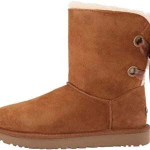 UGG baby girls Jesse Bow Ii Boot, Chestnut, 4-5 Toddler US