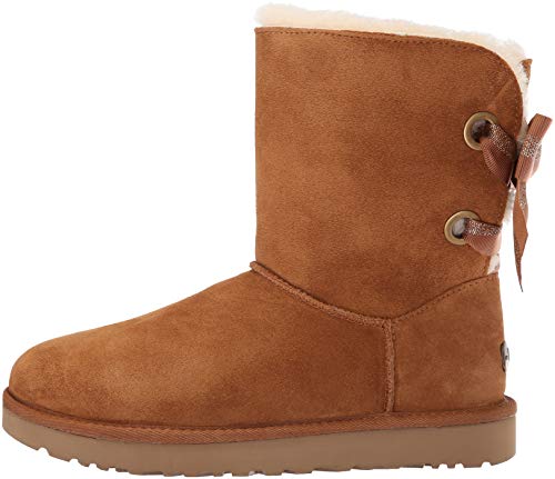 UGG baby girls Jesse Bow Ii Boot, Chestnut, 4-5 Toddler US