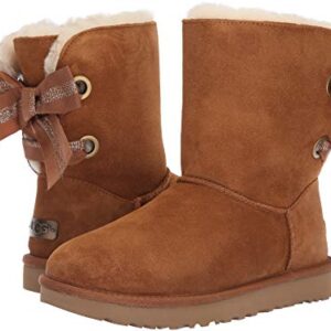 UGG baby girls Jesse Bow Ii Boot, Chestnut, 4-5 Toddler US