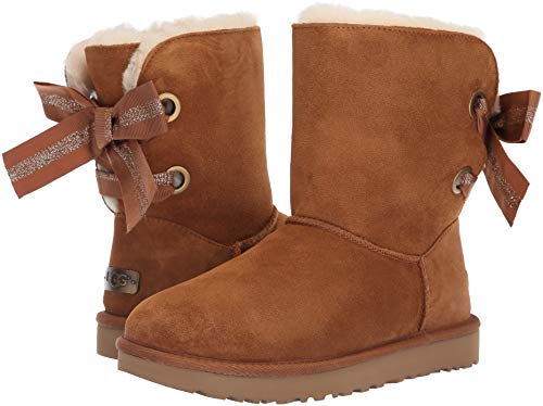 UGG baby girls Jesse Bow Ii Boot, Chestnut, 4-5 Toddler US