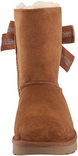 UGG baby girls Jesse Bow Ii Boot, Chestnut, 4-5 Toddler US