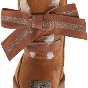 UGG baby girls Jesse Bow Ii Boot, Chestnut, 4-5 Toddler US