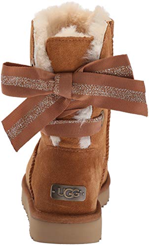 UGG baby girls Jesse Bow Ii Boot, Chestnut, 4-5 Toddler US