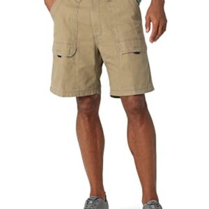 Wrangler Authentics Men's Canvas Utility Hiker Short, Nutmeg, 34