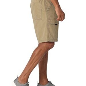 Wrangler Authentics Men's Canvas Utility Hiker Short, Nutmeg, 34