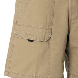 Wrangler Authentics Men's Canvas Utility Hiker Short, Nutmeg, 34