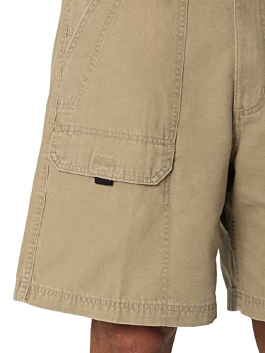 Wrangler Authentics Men's Canvas Utility Hiker Short, Nutmeg, 34