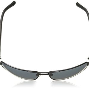 Fossil Men's FOS3060s Rectangular Sunglasses, Matte Black/Gray, 63 mm