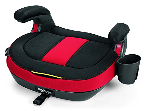 Peg Perego Viaggio Shuttle - Booster Car Seat - for Children from 40 to 120 lbs - Made in Italy - Monza (Black & Red)