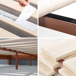 ZINUS Wen Deluxe Wood Platform Bed Frame / Solid Foundation / Wooden Slat Support / No Box Spring Needed / Easy Assembly, Queen