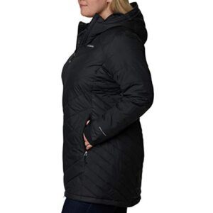 Columbia Women's Heavenly Long Hooded Jacket, Black, Small