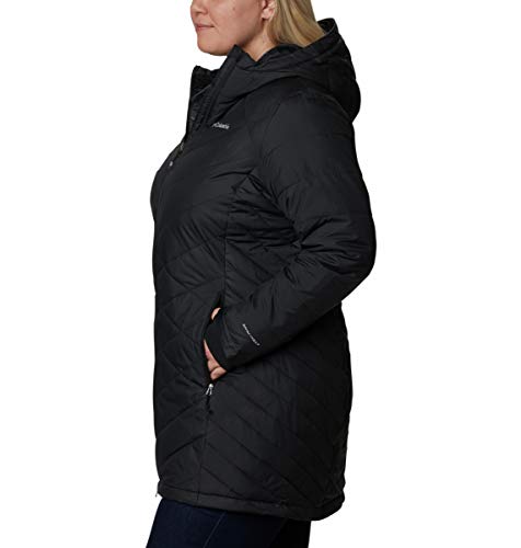 Columbia Women's Heavenly Long Hooded Jacket, Black, Small