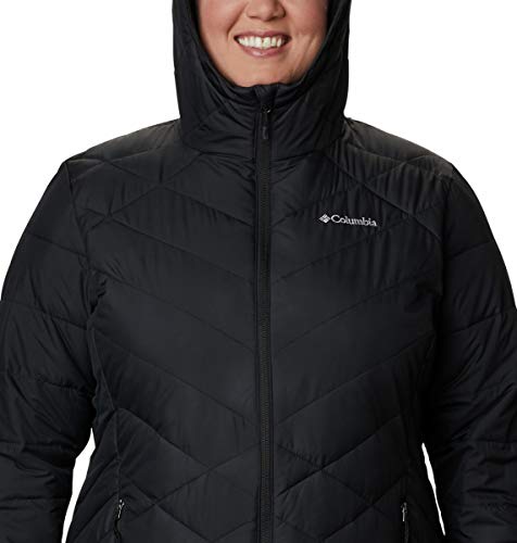 Columbia Women's Heavenly Long Hooded Jacket, Black, Small