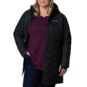 Columbia Women's Heavenly Long Hooded Jacket, Black, Small