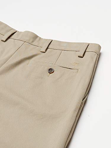 Dockers Men's Classic Fit Easy Khaki Pants-Pleated (Standard and Big & Tall), Timberwolf, 38W x 32L