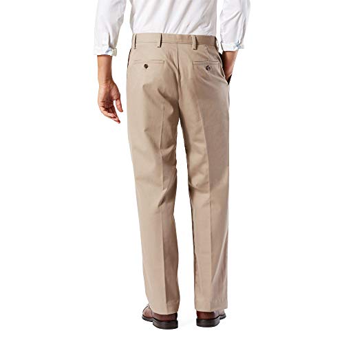 Dockers Men's Classic Fit Easy Khaki Pants-Pleated (Standard and Big & Tall), Timberwolf, 38W x 32L