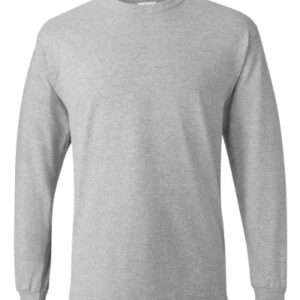 Hanes Men's Essentials Long Sleeve T-shirt Value Pack (2-pack), Light Steel,Medium