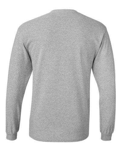 Hanes Men's Essentials Long Sleeve T-shirt Value Pack (2-pack), Light Steel,Medium