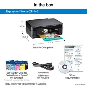 Epson Expression Home XP-440 Wireless Color Photo Printer with Scanner and Copier, Amazon Dash Replenishment Ready