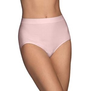 vanity fair womens smoothing comfort panties with rear lift briefs, seamless - quartz, 8 us