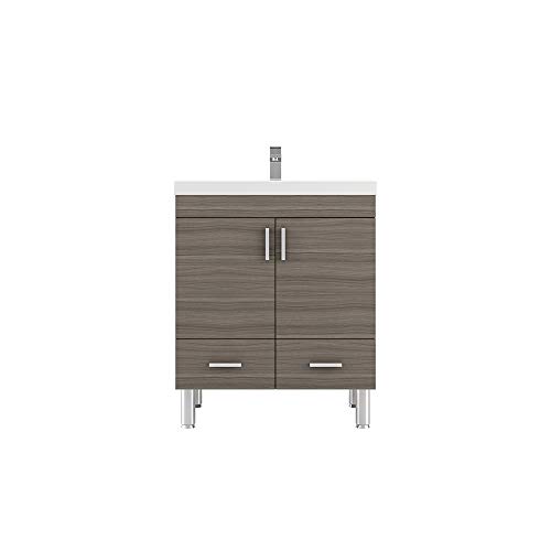 Alya Bath Ripley Bathroom Vanity, 30", Gray