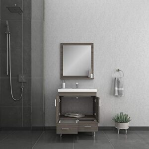 Alya Bath Ripley Bathroom Vanity, 30", Gray