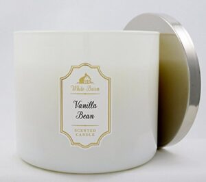 bath & body works white barn 3-wick candle in vanilla bean