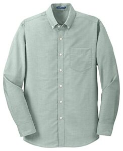 port authority superpro oxford shirt xl green