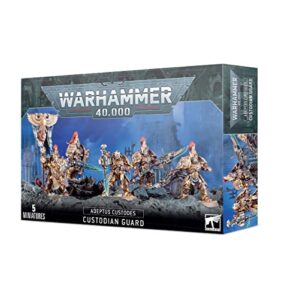 games workshop 99120108006 "adeptus custodes custodian guard miniature game,black