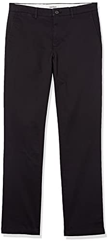 Goodthreads Men's Slim-Fit Washed Comfort Stretch Chino Pant, Black, 31W x 30L