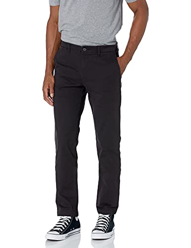 Goodthreads Men's Slim-Fit Washed Comfort Stretch Chino Pant, Black, 31W x 30L