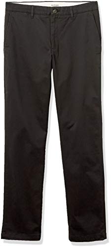 Goodthreads Men's Slim-Fit Washed Comfort Stretch Chino Pant, Black, 31W x 30L