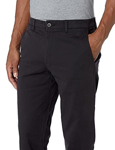 Goodthreads Men's Slim-Fit Washed Comfort Stretch Chino Pant, Black, 31W x 30L