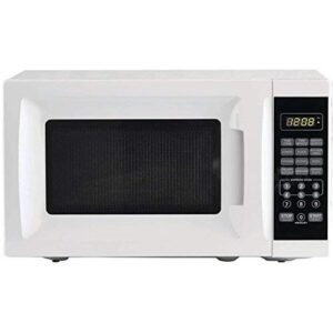 mainstays 0.7 cu ft 700w output microwave oven, white