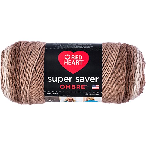 Coats & Clark Super Saver Ombre Yarn, 10 oz, Cocoa