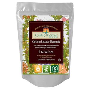 calcium lactate gluconate for molecular gastronomy | kosher certified & food grade ( 14 oz)