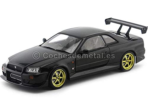 Greenlight 19030 1999 Nissan Skyline GT-R (R34), Black