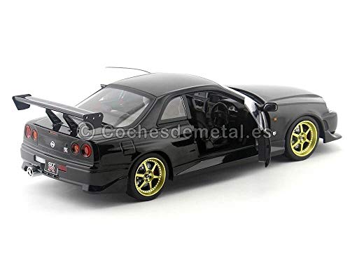 Greenlight 19030 1999 Nissan Skyline GT-R (R34), Black