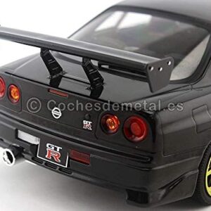 Greenlight 19030 1999 Nissan Skyline GT-R (R34), Black